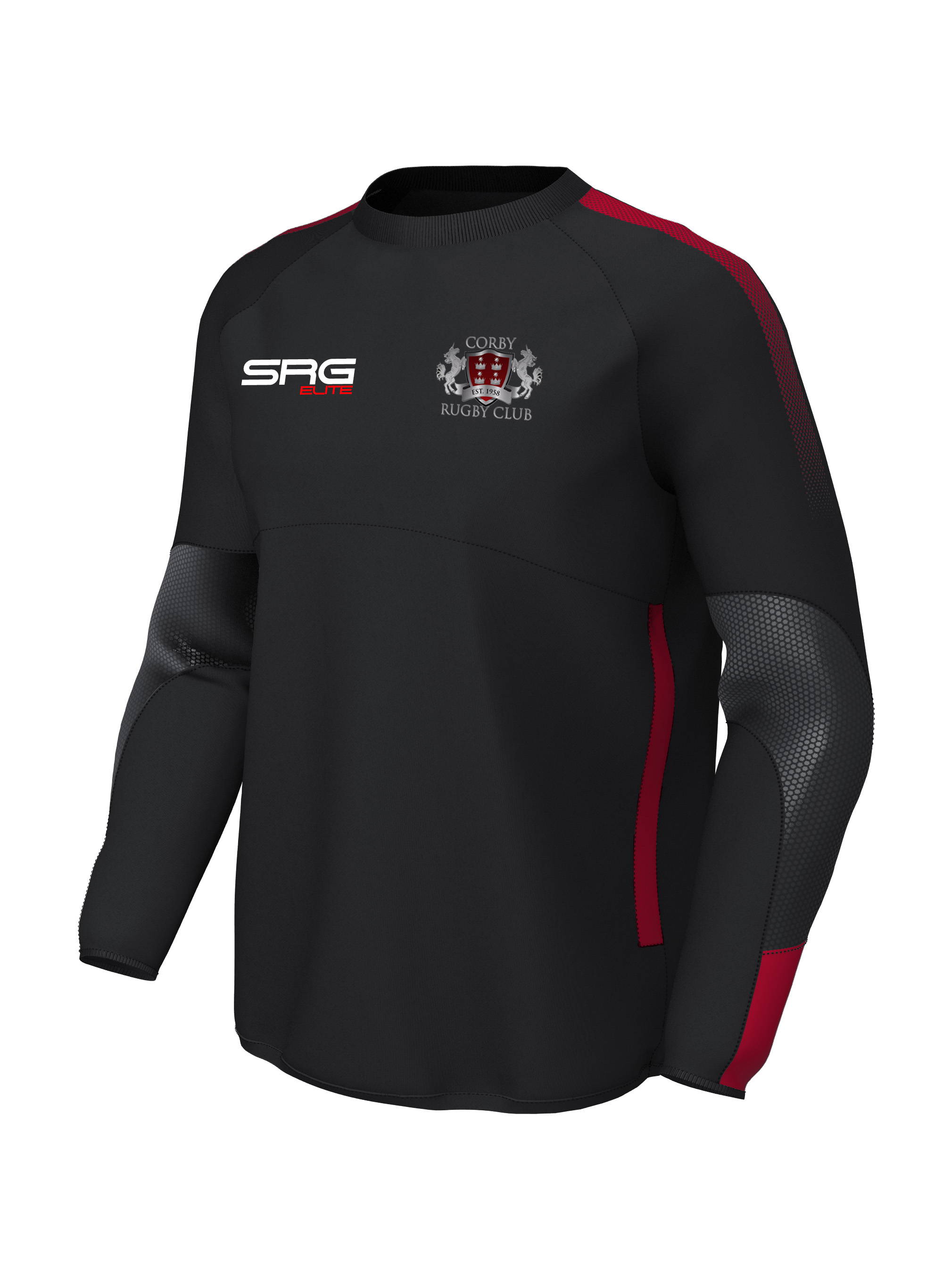 Corby RFC Edge Pro Contact Top – Black/Red | SRG Elite