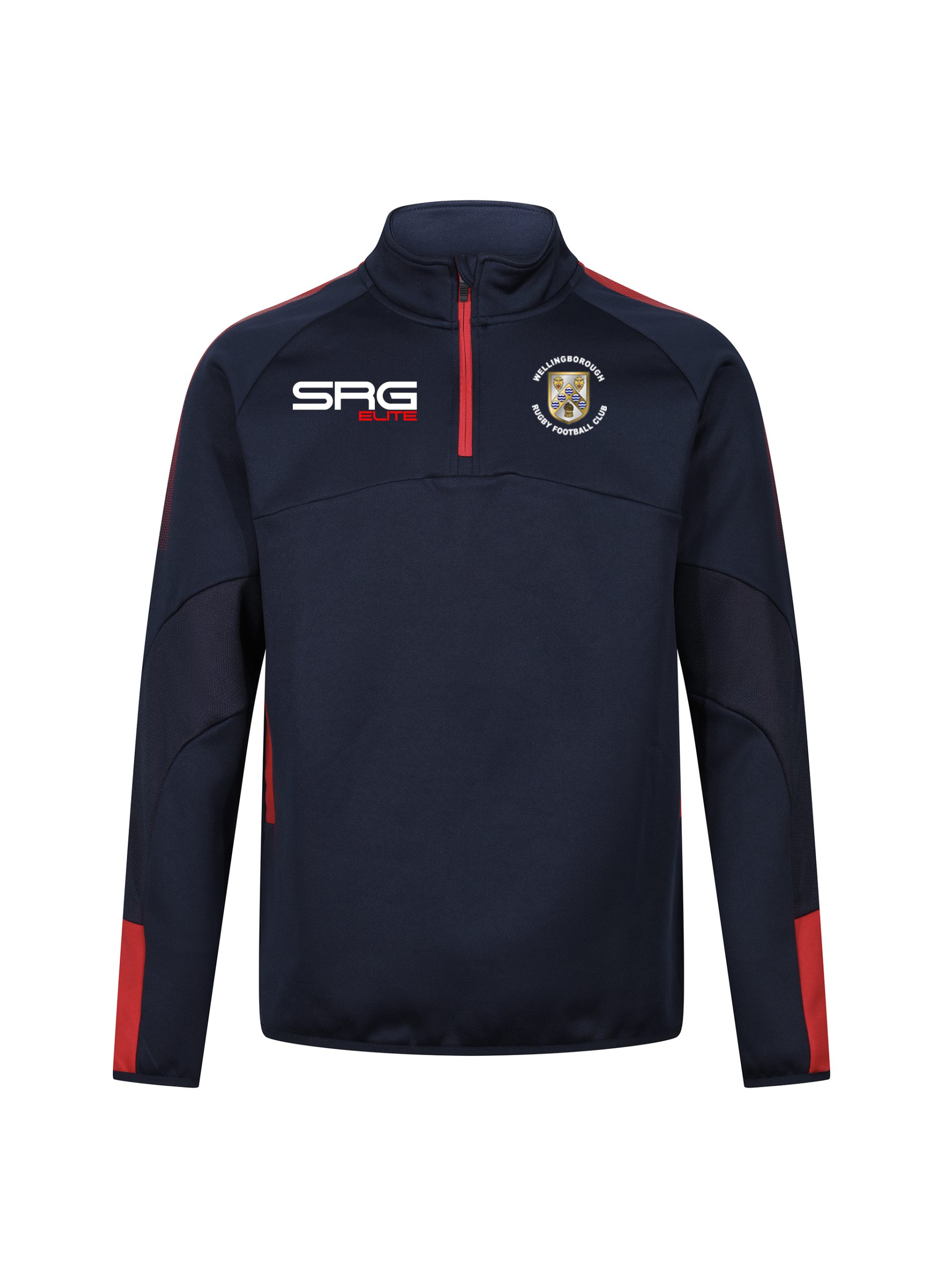 Wellingborough RFC Edge Pro Midlayer - Navy/Red - SRG Elite