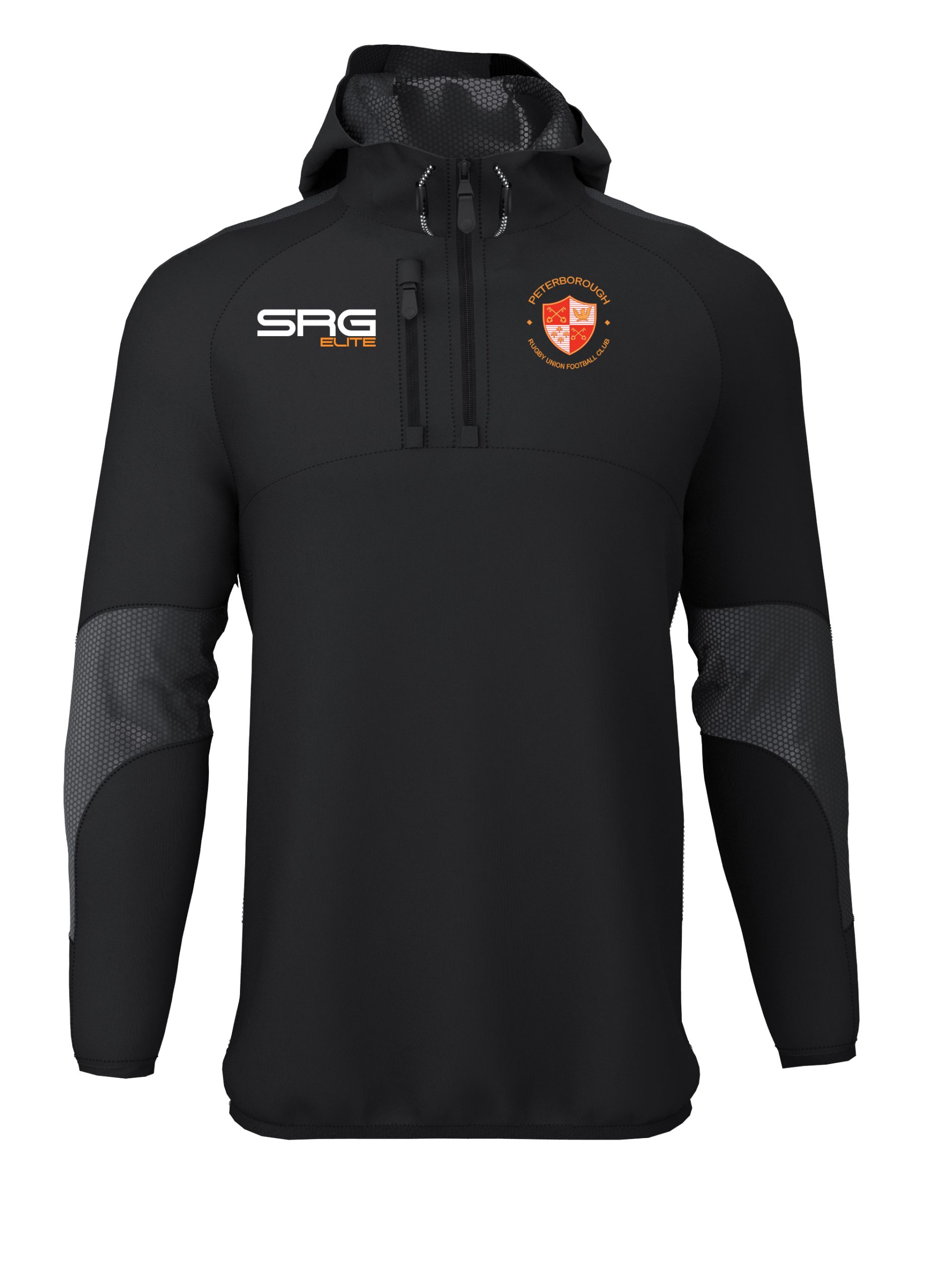 PRUFC - EDGE PRO HOODED JACKET - BLACK/BLACK - SRG Elite