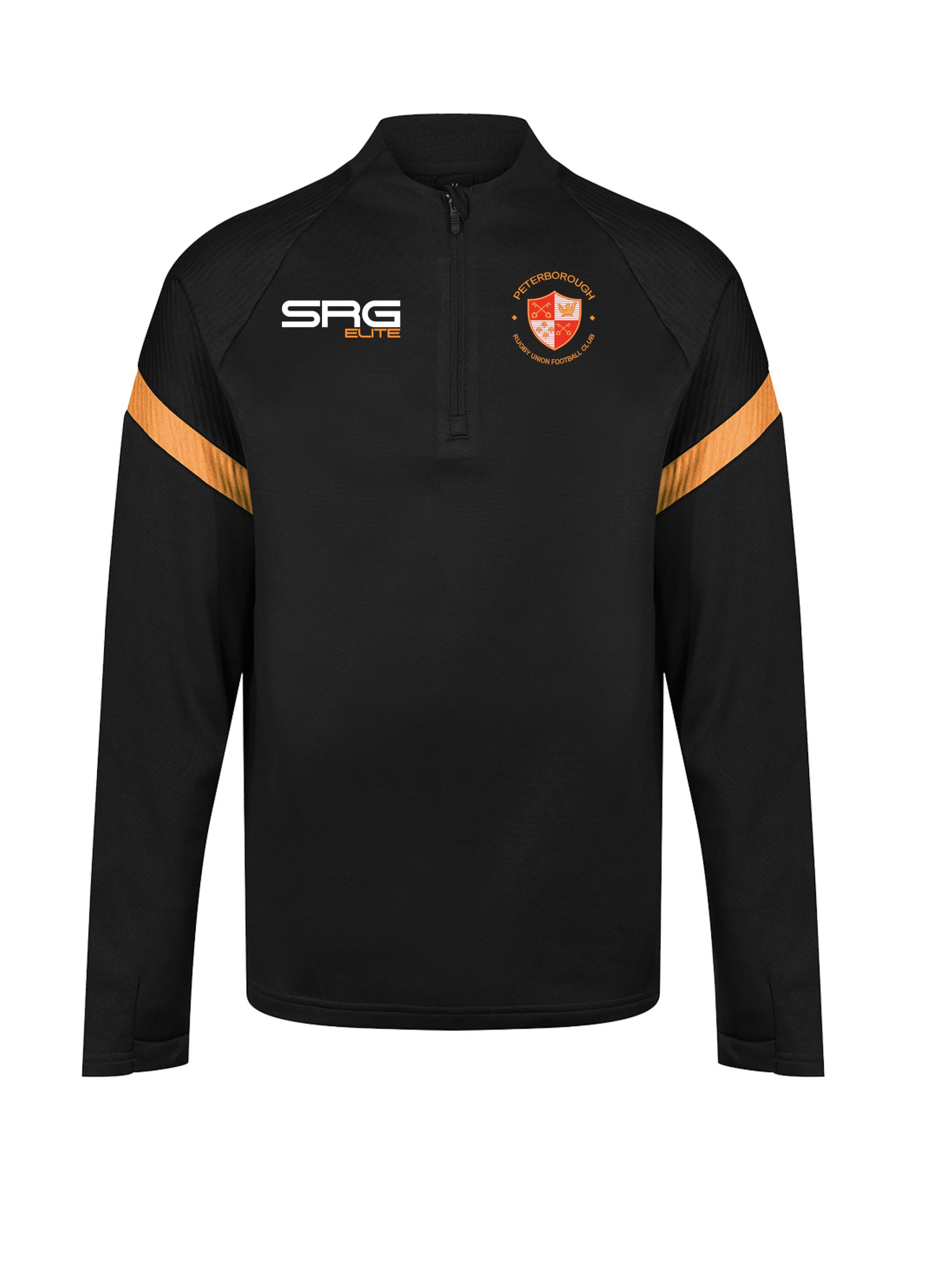 PRUFC - KINETIC MIDLAYER TOP - BLACK/AMBER - SRG Elite