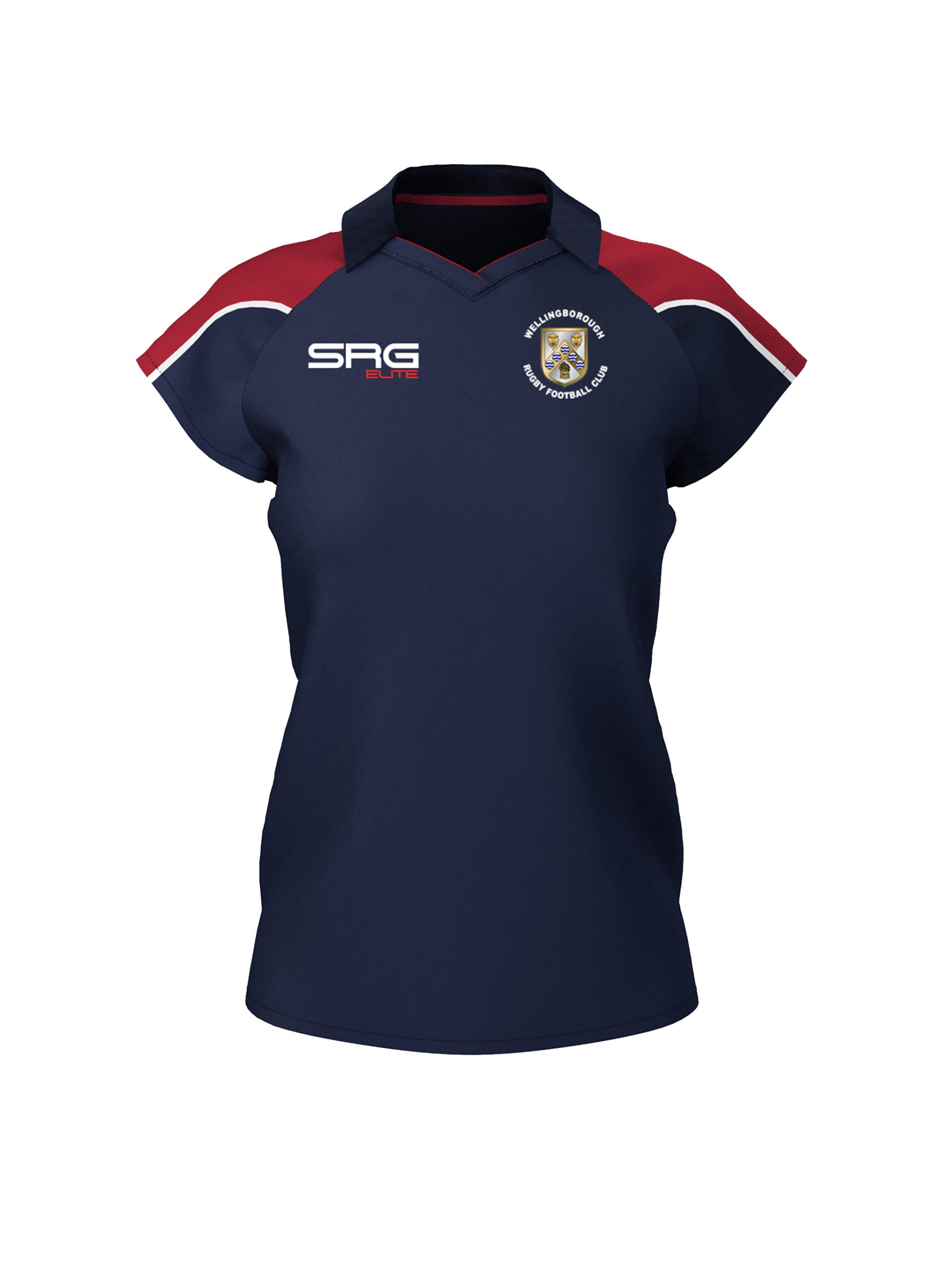 Wellingborough RFC - IGEN FEMALE POLO - NAVY/RED - SRG Elite
